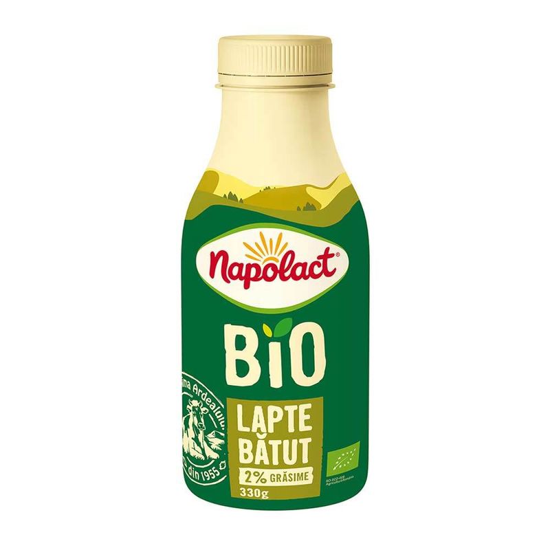 Lapte batut BIO Napolact, 330 g | Pret avantajos - Auchan.ro