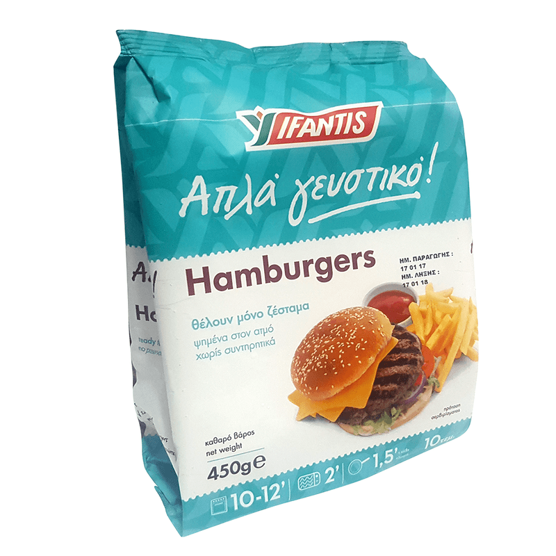 Ifantis | Hamburger precooked Ifantis 10 x 45 g Auchan Online