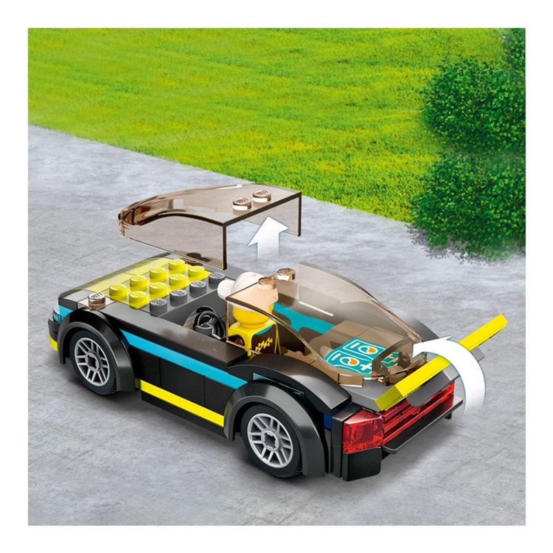 LEGO City - Masina sport electrica 60383, 95 piese | Pret avantajos ...
