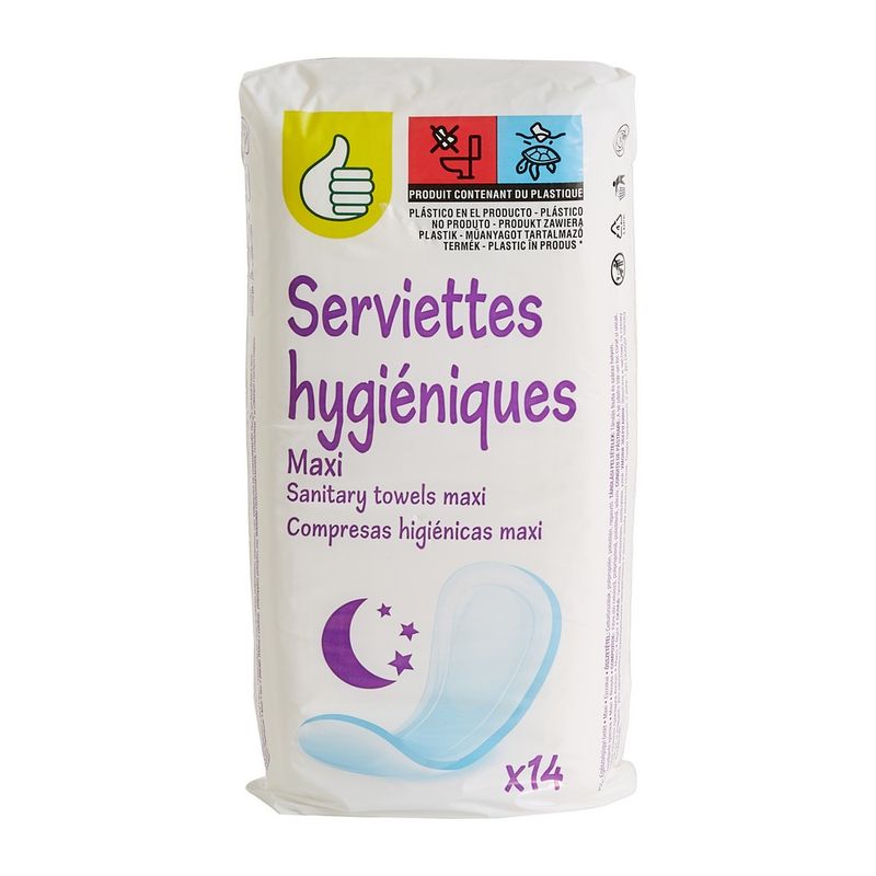 Absorbante igenice Pouce Maxi, 14 bucati | Pret avantajos - Auchan.ro