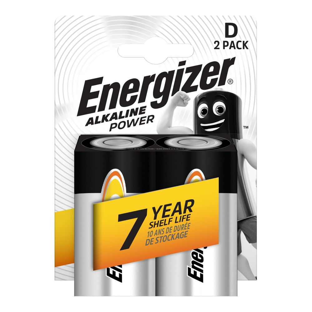 Baterii Energizer Alkaline D, LR20, E95, 2 bucati | Pret avantajos - Auchan.ro