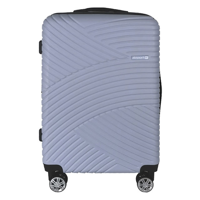 Troler Airport ABS cu 8 roti, marimea M, culoare blue | Pret avantajos ...