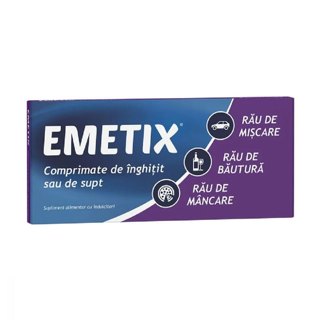 Supliment alimentar Fiterman Emetix, 6 comprimate | Pret avantajos ...