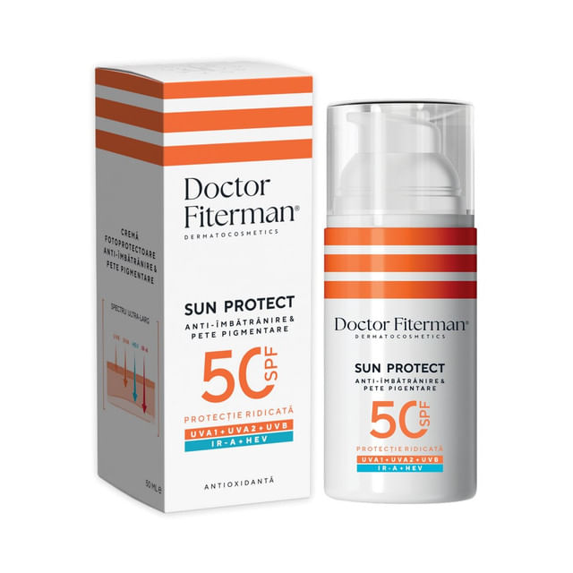 Crema hidratanta cu SPF50 Doctor Fiterman Sun Protect, 50 ml | Pret ...