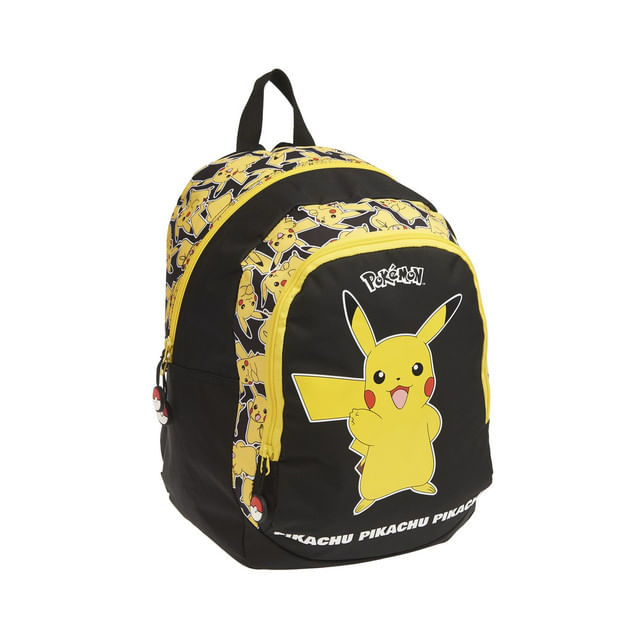 Ghiozdan scoala primara, 2 compartimente, model Pokemon, 27 x 38 x 12 ...