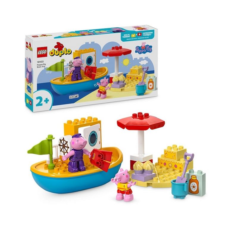 LEGO DUPLO - Excursia cu barca a Purcelusei Peppa 10432, 23 piese ...