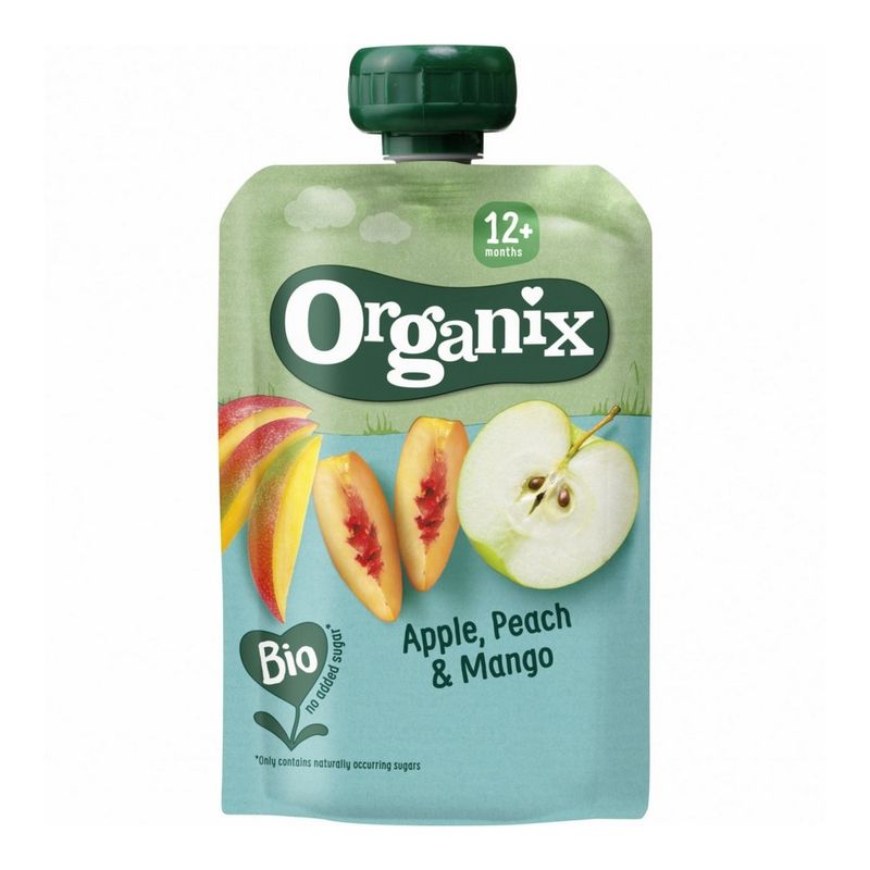 Organix | Piure bio de mar, piersica si mango Organix, de la 12 luni ...