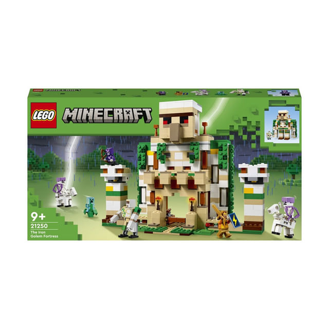 LEGO Minecraft - Fortareata Golemul de fier 21250, 868 piese | Pret ...
