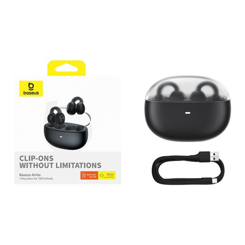 Casti fara fir True Wireless Stereo Baseus AirGo 1, Bluetooth 5.3 ...
