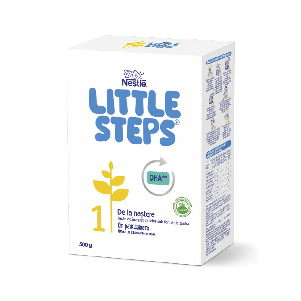 Nestle | Formula de lapte Nestle Little Steps 1, 0+ luni, 500g Auchan ...