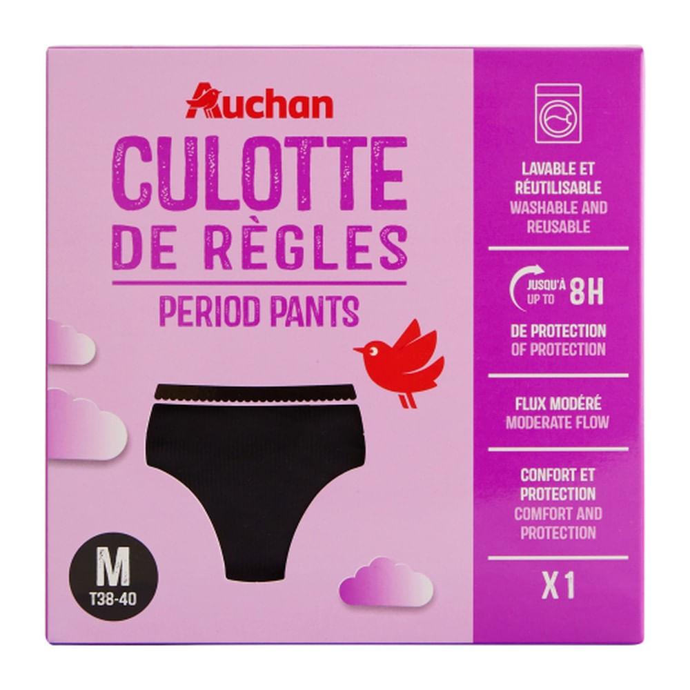 Chilot menstrual Auchan, marimea M, 1 bucata | Pret avantajos - Auchan.ro